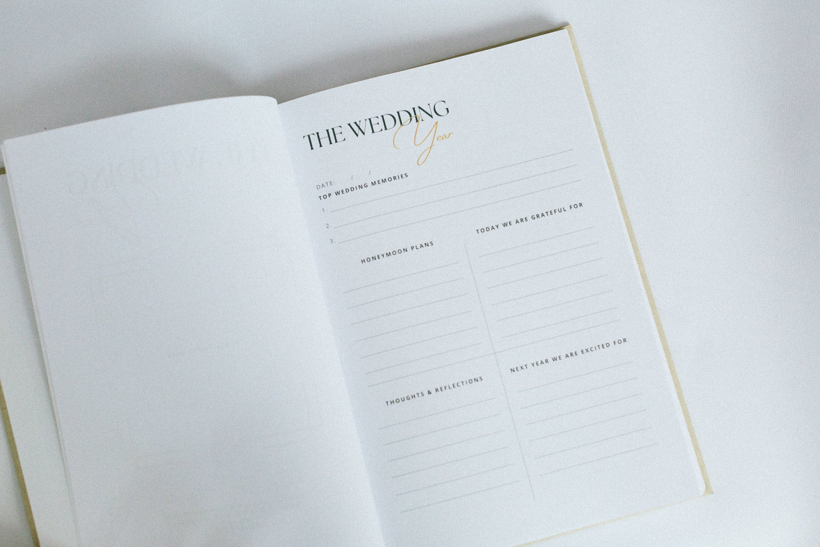 Linen Bound Wedding Anniversary Keepsake Heirloom Journal – Prep and ...
